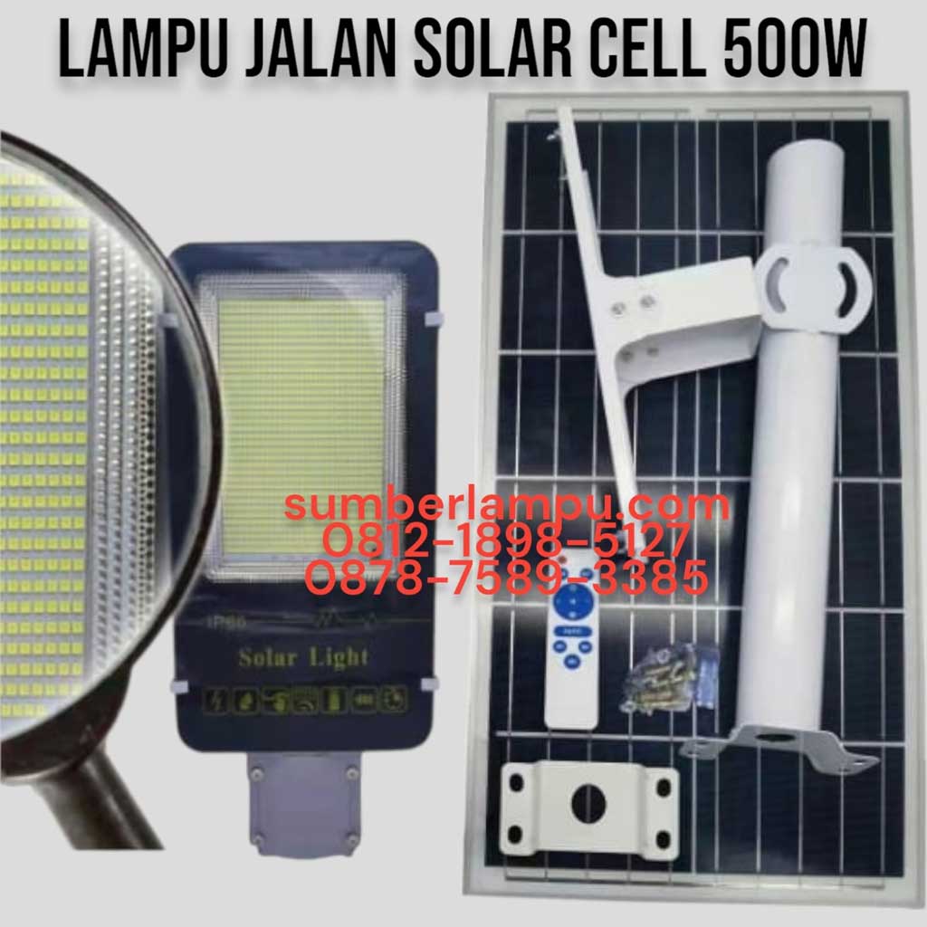 JUAL Lampu Jalan SOLAR 500W Panel Surya | Sumber Lampu