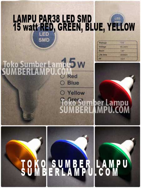 Lampu PAR38 15watt Cahaya Kuning - Toko Sumber Lampu